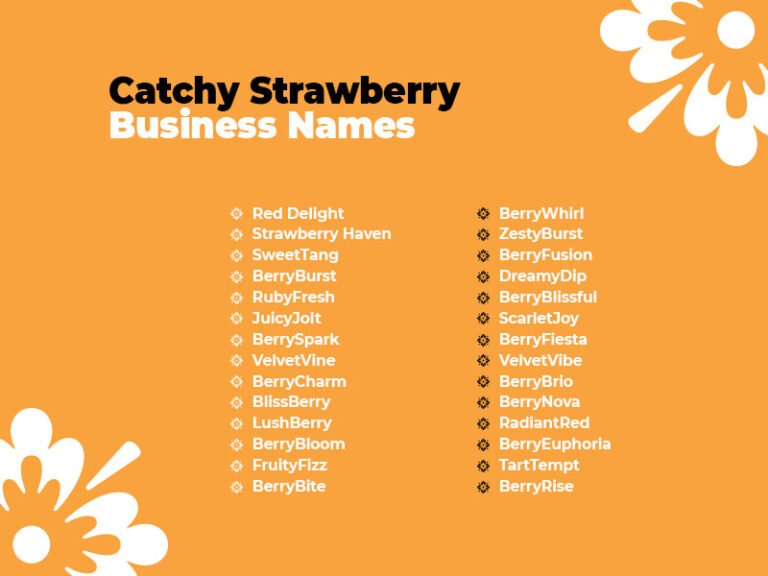 499+ Catchy Cool Strawberry Business Names